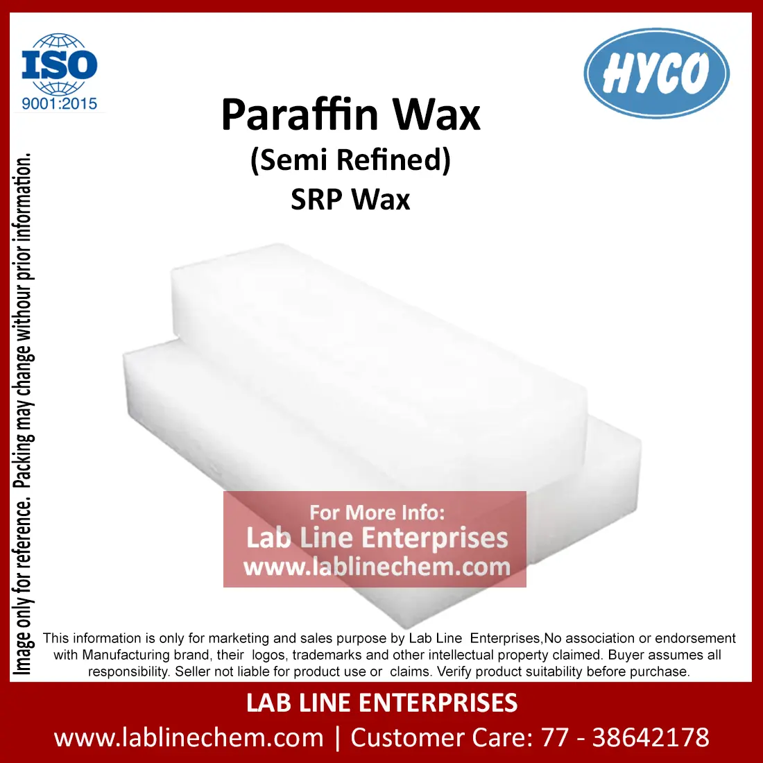 Paraffin Wax (Semi Refined) – Industrial Grade SRP Wax Supplier - Lab ...